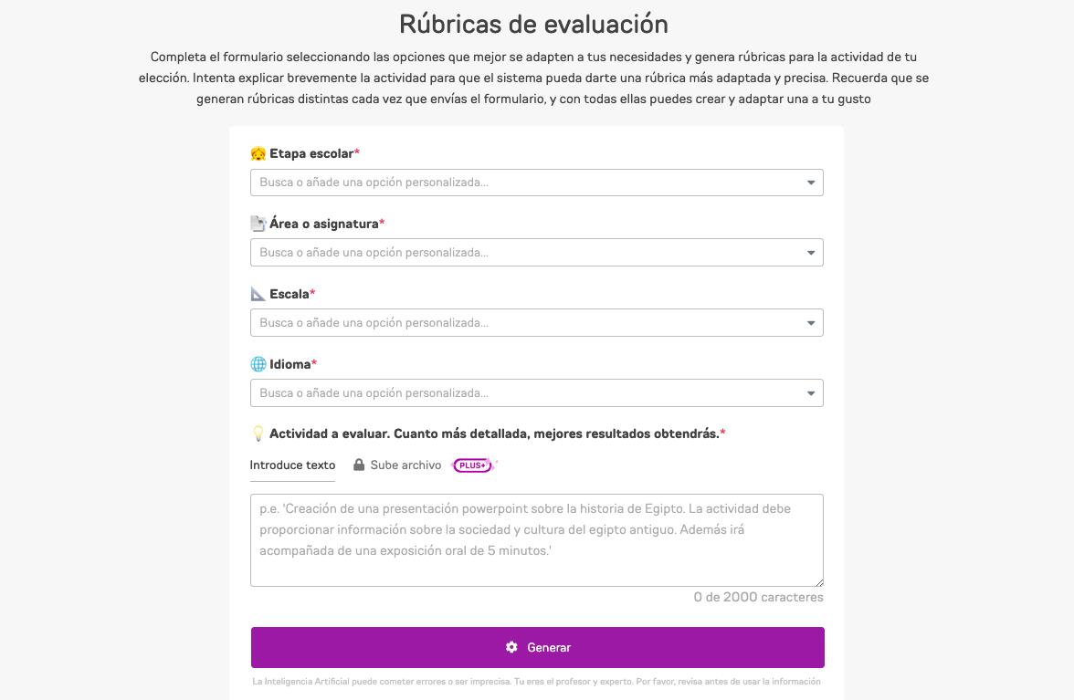 Rúbricas de Evaluación con IA - Megaprofe